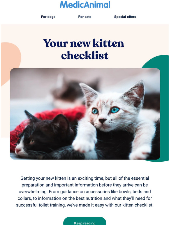 MedicAnimal: What you need for your new kitten | Milled