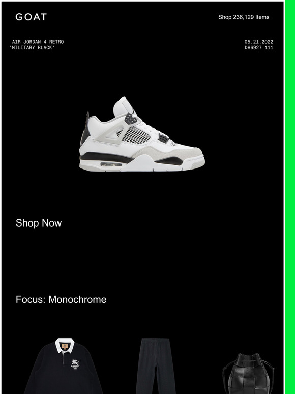 GOAT: [SEED] Just Dropped: Air Jordan 4 Retro 'Military Black ...