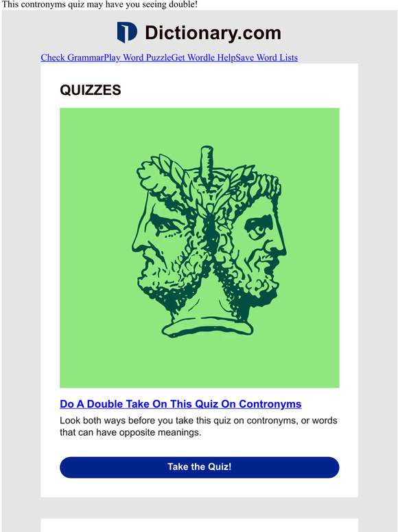 Dictionary.com: Grammar Check: Contronyms | Milled