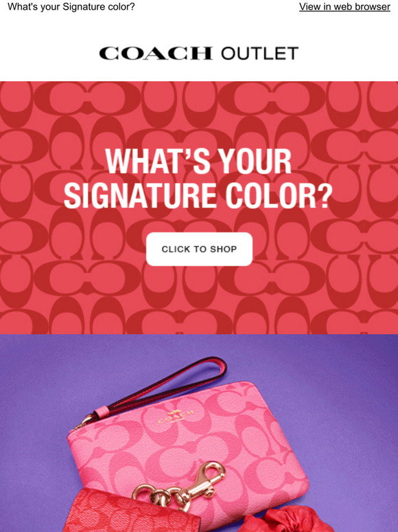 Coach: Major Announcement: New Colors Are Here | Milled