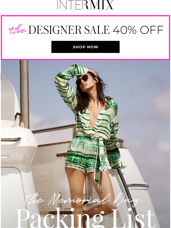 Intermix: Your Memorial Day Packing List | Milled