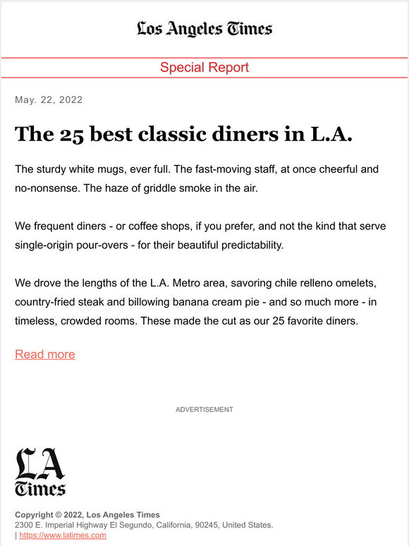 Los Angeles Times: The 25 best classic diners in L.A. | Milled