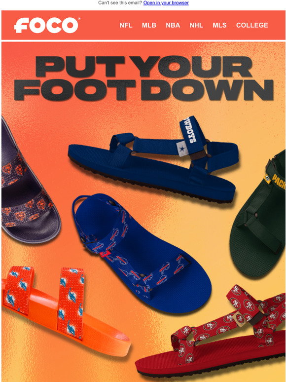 FOCO: Show off your sole with slides and sandals! | Milled