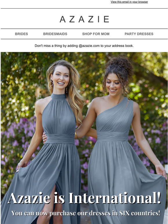 Azazie: A Special Announcement from Azazie | Milled