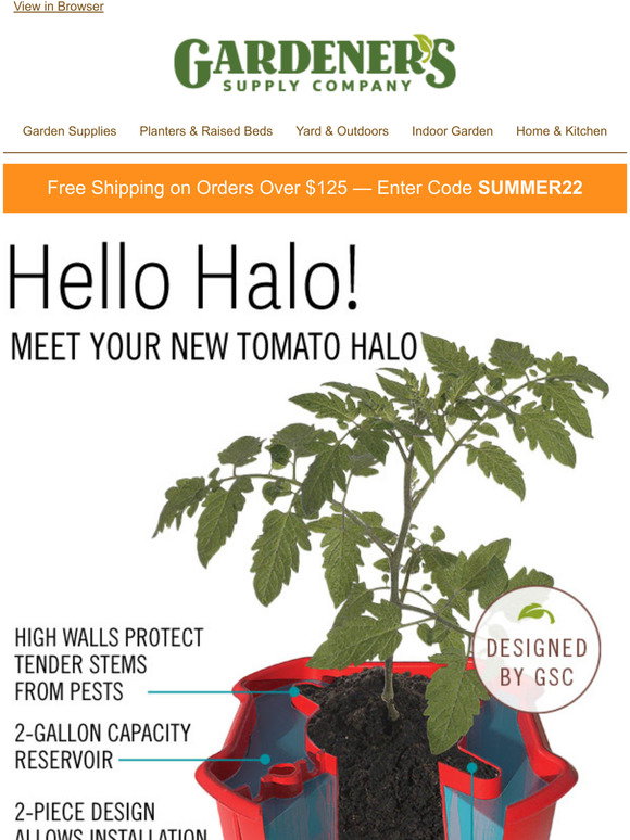 Gardener's Supply Company: Meet the Deluxe Tomato Halo! | Milled