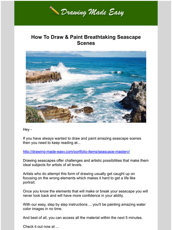 Drawing Made Easy: -how to draw and paint Seascape Scenes | Milled