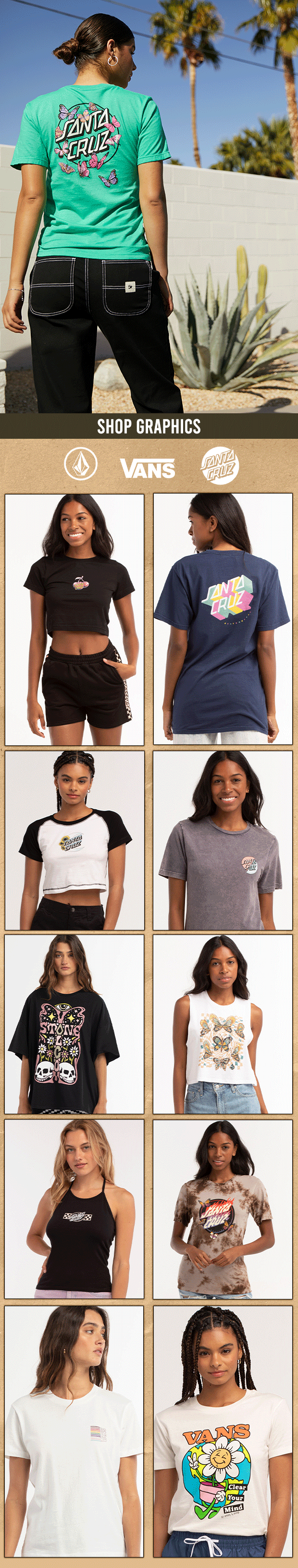 Tilly's: New Arrivals! Graphic Tees & Cargo Pants | Milled