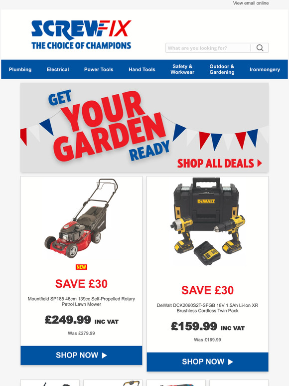 Screwfix: Planning a Celebration? Get Your Garden Ready with these ...