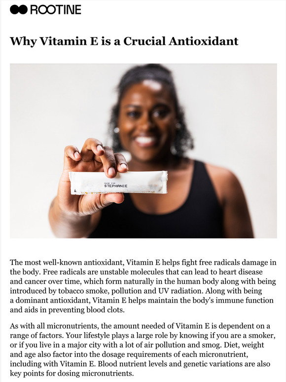 Rootine: Vitamin E's Vital Role in the Body | Milled