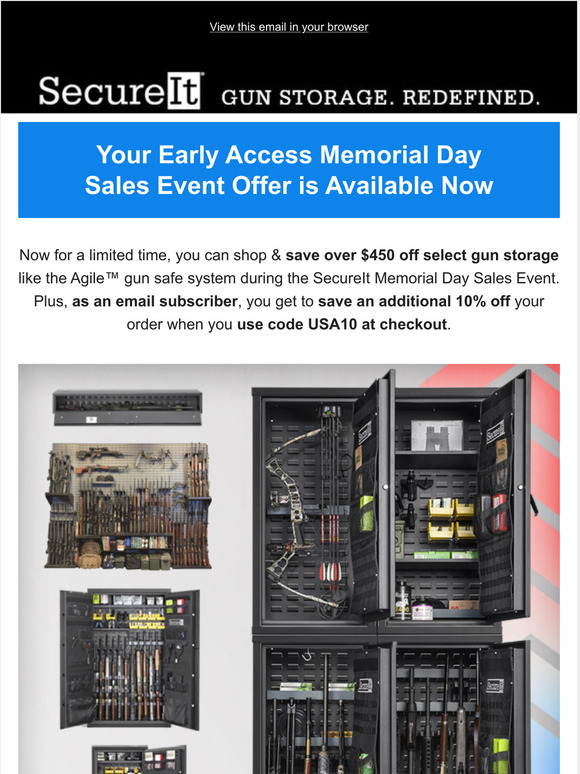 SecureIt: Now Available - Save Over $450 off Gun Storage with Memorial ...
