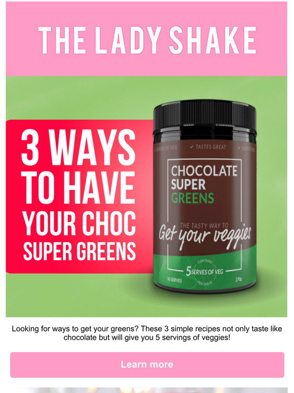 The Lady Shake: 3 EASY ways to get your veggies | Milled