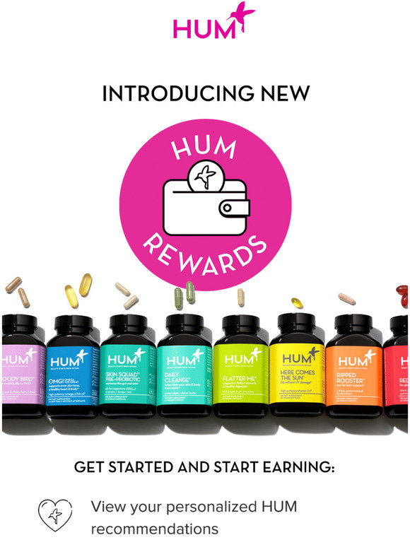 HUM Nutrition: Our new rewards program is here! | Milled