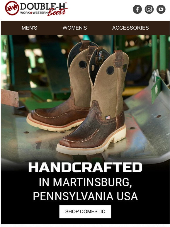 Double H: Union Made Work Boots | Milled