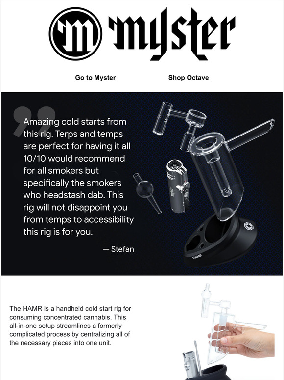 Myster: Get in on the next big thing - HAMR Cold Start Dab Rig | Milled