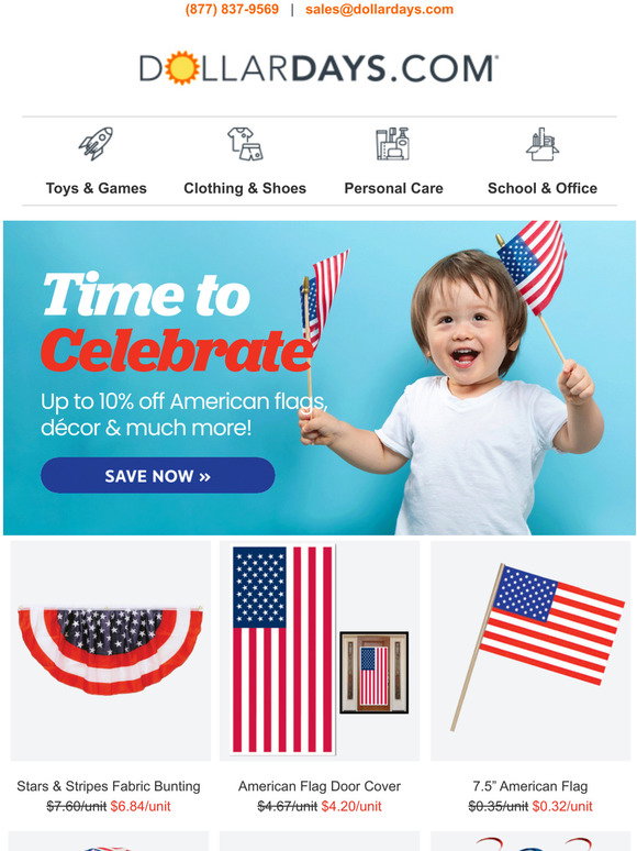 DollarDays: A Perfectly Patriotic Sale | Milled