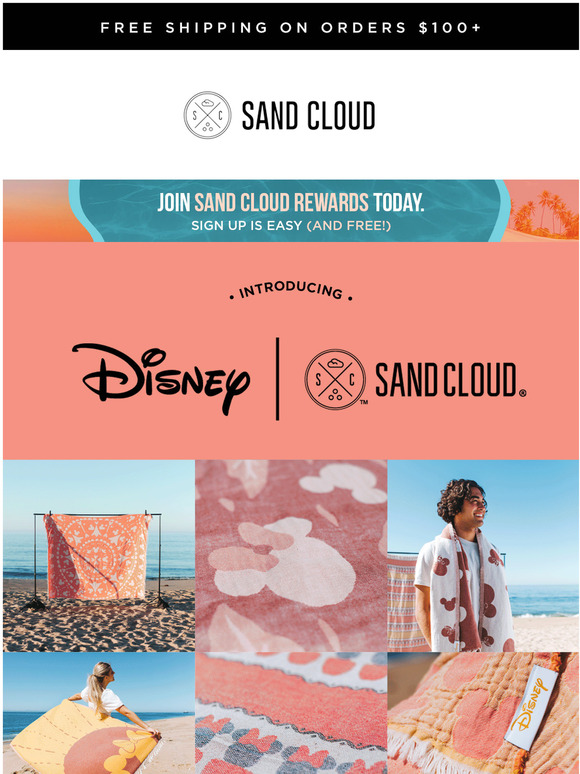 Sand Cloud: Disney x Sand Cloud is Coming: Get Early Access! | Milled