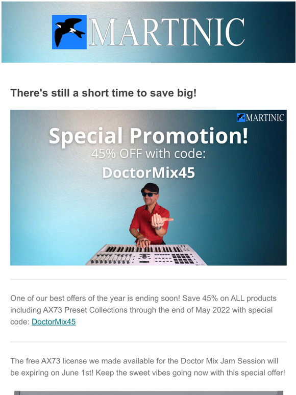 Martinic Audio: DoctorMix45 45% OFF Coupon Expires Soon! | Milled