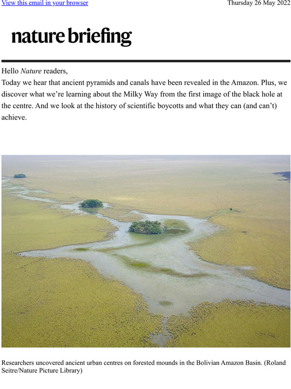 Nature: Lasers reveal ancient pyramids and canals in the Amazon | Milled