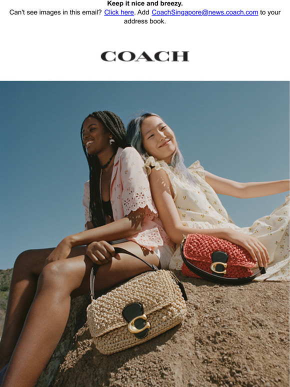 Coach: Straw Styles For Summer | Milled