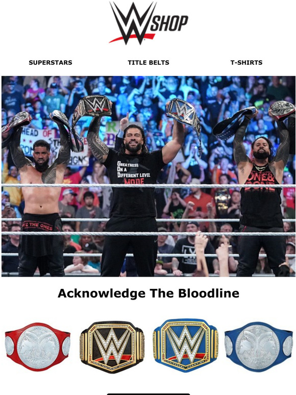 WWE Shop: The Bloodline has All The Gold! | Milled