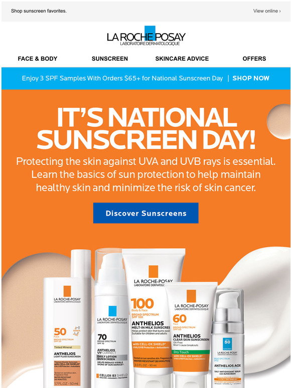 La Roche-Posay: It's National Sunscreen Day! | Milled