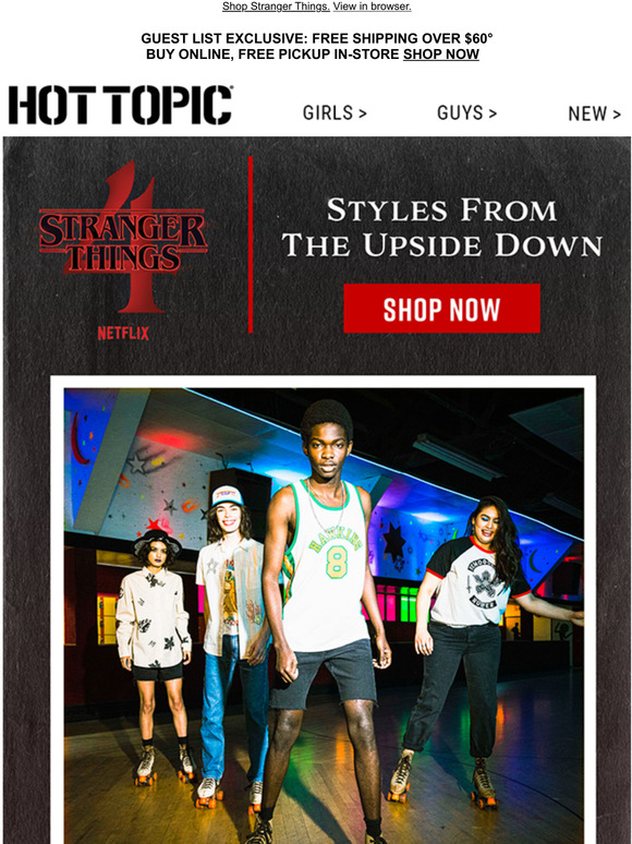 Hot Topic: Code Red Stranger Things is BACK. | Milled