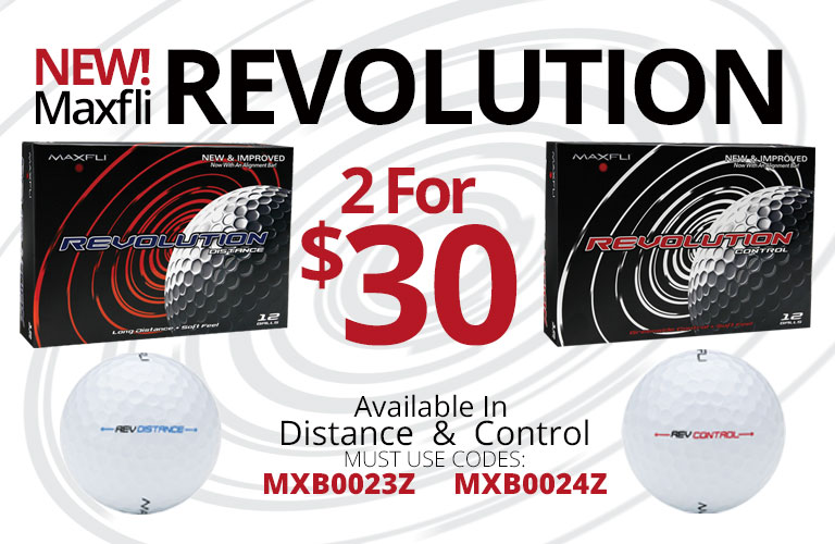 Golfworks: New! Maxfli Revolution - 2 For $30 | Milled