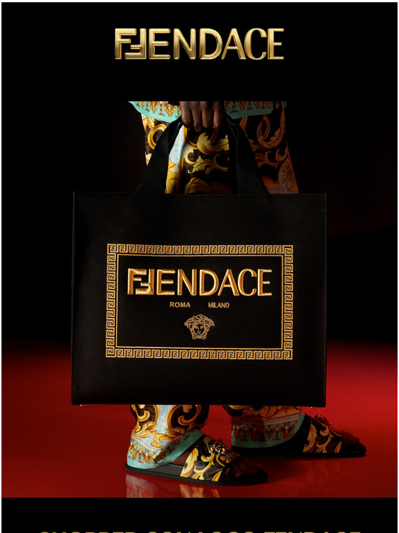 Versace: Shopper con logo Fendace | Milled