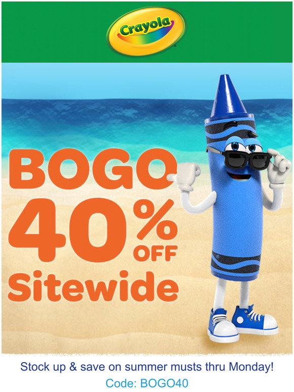 Crayola: BOGO 40% BOGO 40% BOGO 40% | Milled