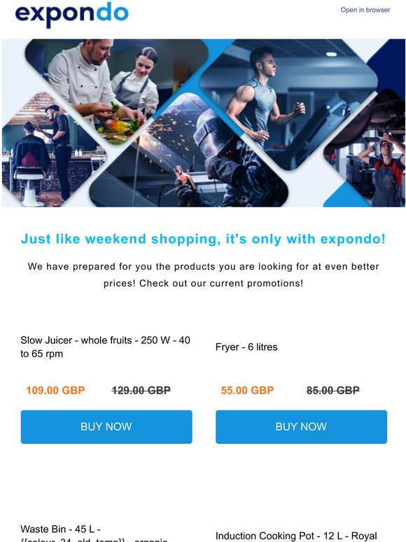 Expondo: Catch a weekend deal at expondo! | Milled