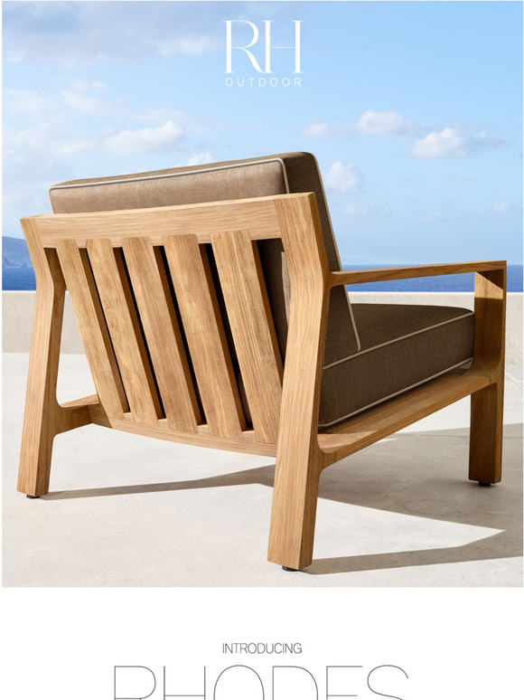 Restoration Hardware: The Marbella Outdoor Collection in Handcrafted ...