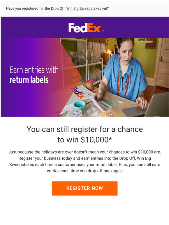 FedEx: Your return labels could help you win big | Milled