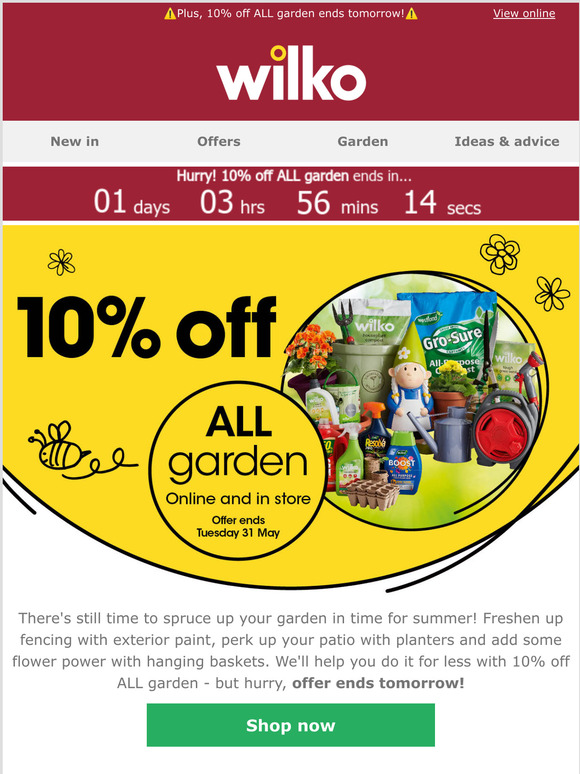 Wilko.com: Little wins to refresh your garden | Milled