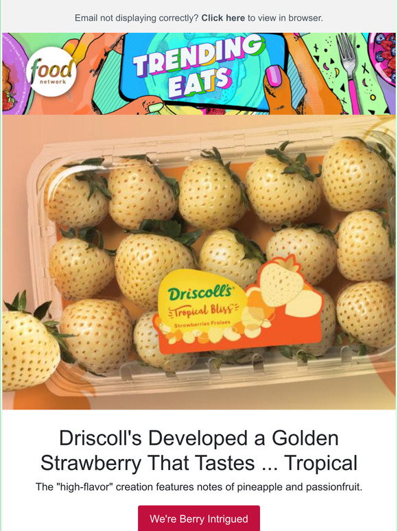 Food Network Store: These New Golden Strawberries Taste Like Tropical ...