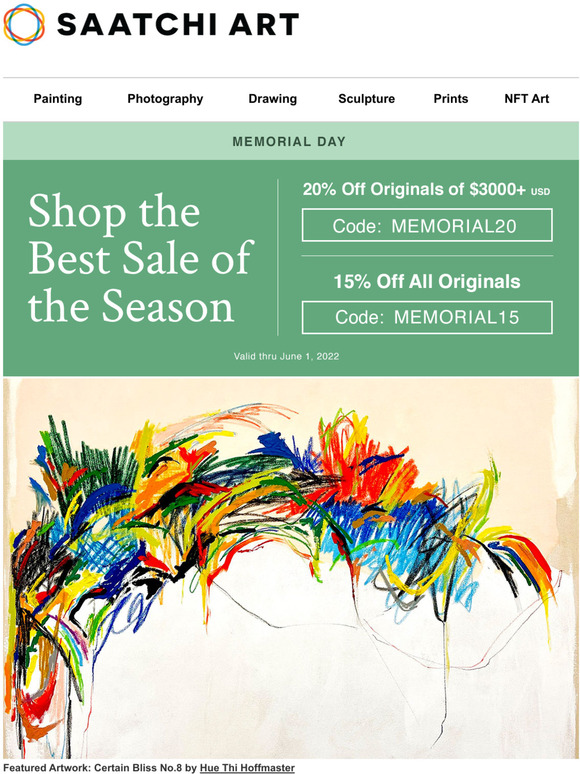 Saatchi Art: Weekend Sale: Up to 15% Off All Original Art | Milled