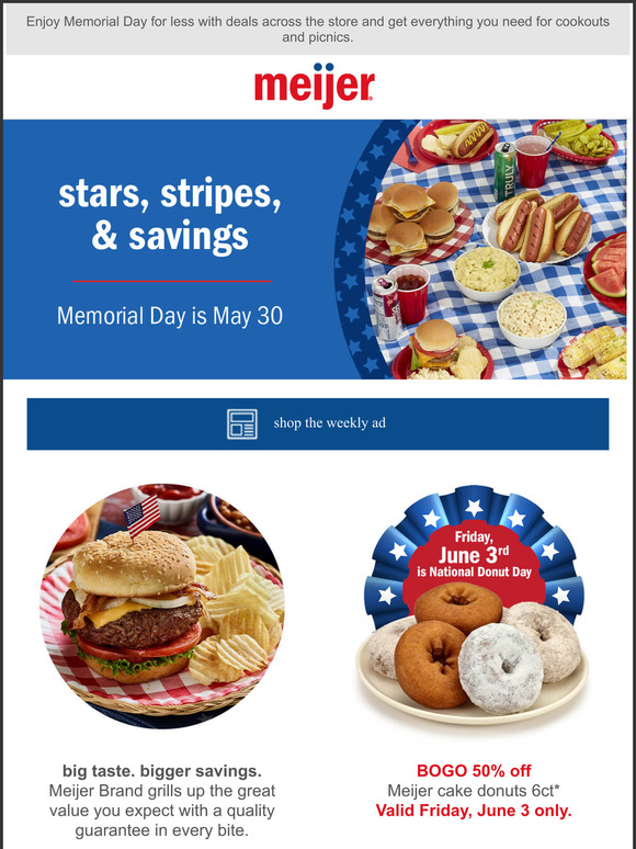 Meijer: Save Big for Memorial Day | Milled