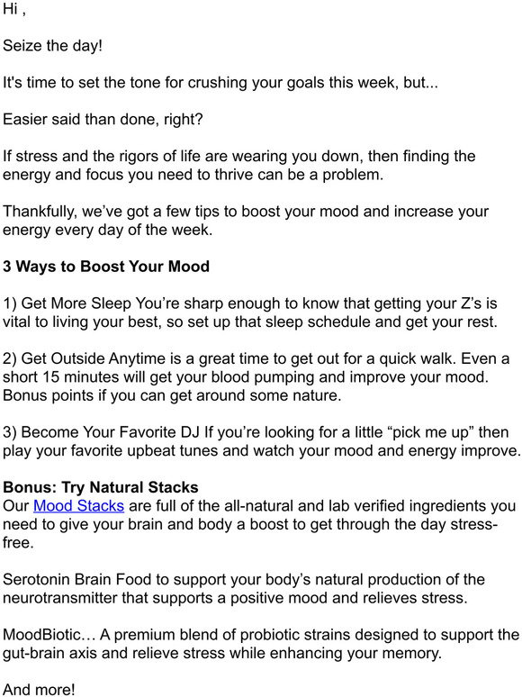 Natural Stacks: Stressed? Snap out of your funk with these | Milled