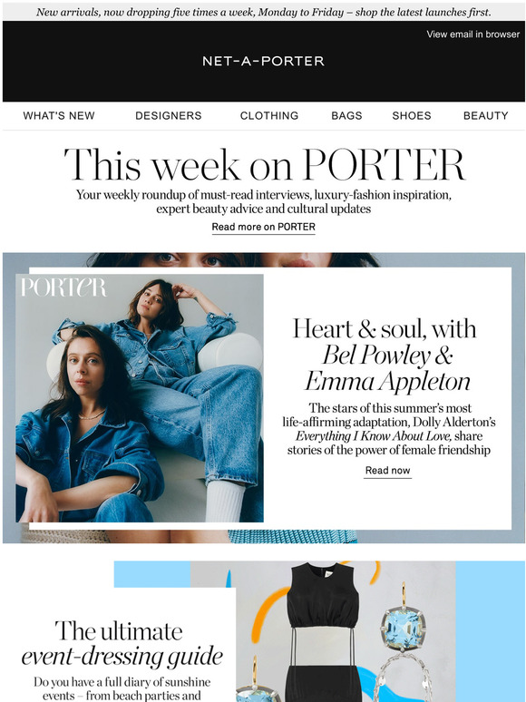 Net-A-Porter: Rising stars Bel Powley and Emma Appleton showcase the ...
