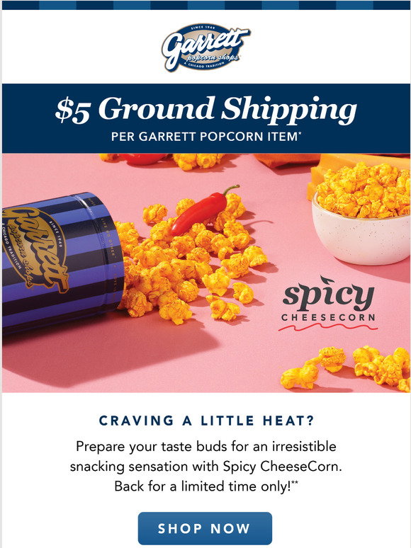 Garrett Popcorn: Spicy CheeseCorn Is Back! | Milled
