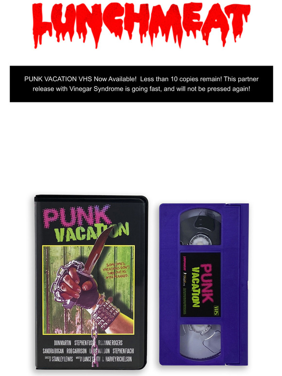 Lunchmeat VHS: PUNK VACATION VHS Now Available! | Milled