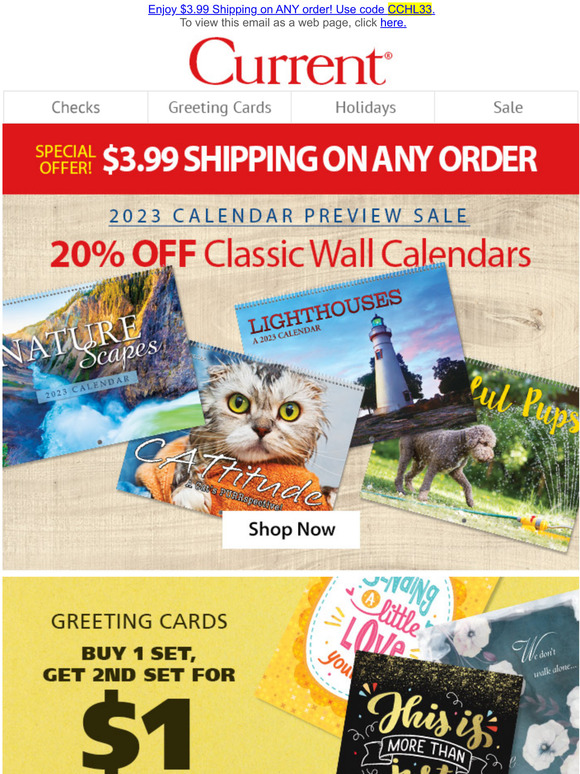 Current Catalog: 2023 calendars are HERE! They're 20% off & ship for $3 ...