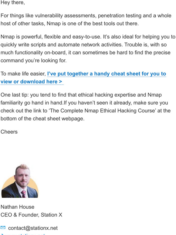 StationX: Nmap Cheat Sheet: The most useful commands, all in one place ...