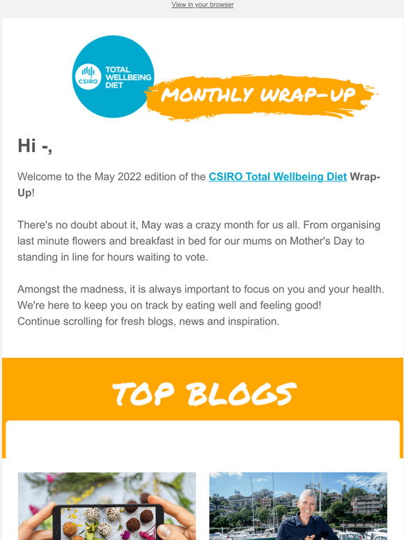 CSIRO Total Wellbeing Diet: Monthly Wrap-Up: the latest from CSIRO ...