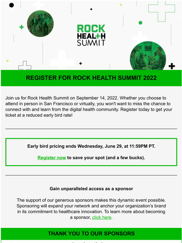 The Rock Health Podcast: Debunking Patient Data: Registration for Rock ...