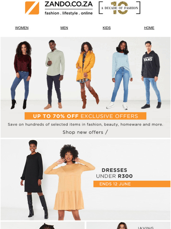 Zando: PSA: New Offers just dropped Dresses under R300 | Milled