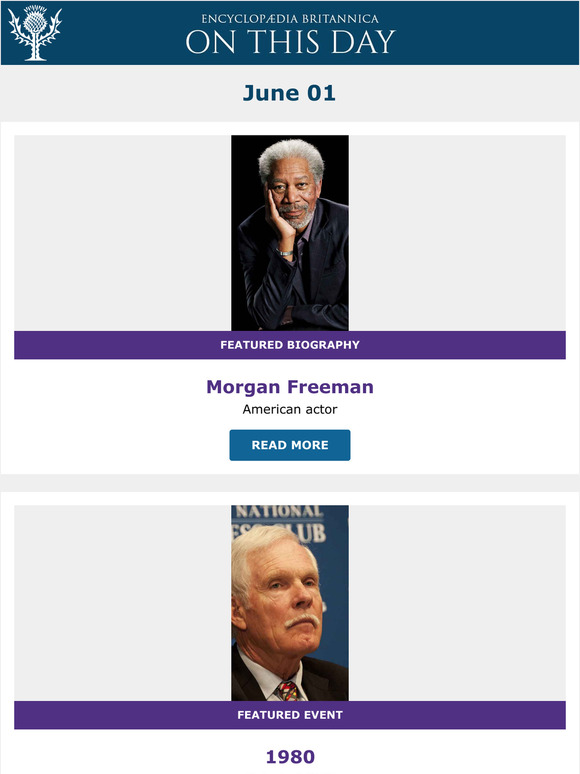 Brittanica: Debut of CNN, Morgan Freeman is featured, and more from ...