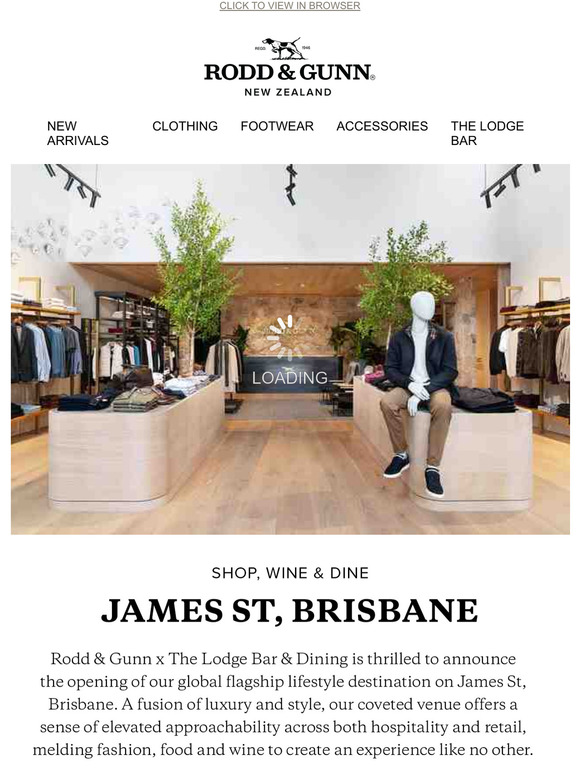 Rodd & Gunn: James St, Brisbane - Now Open | Milled