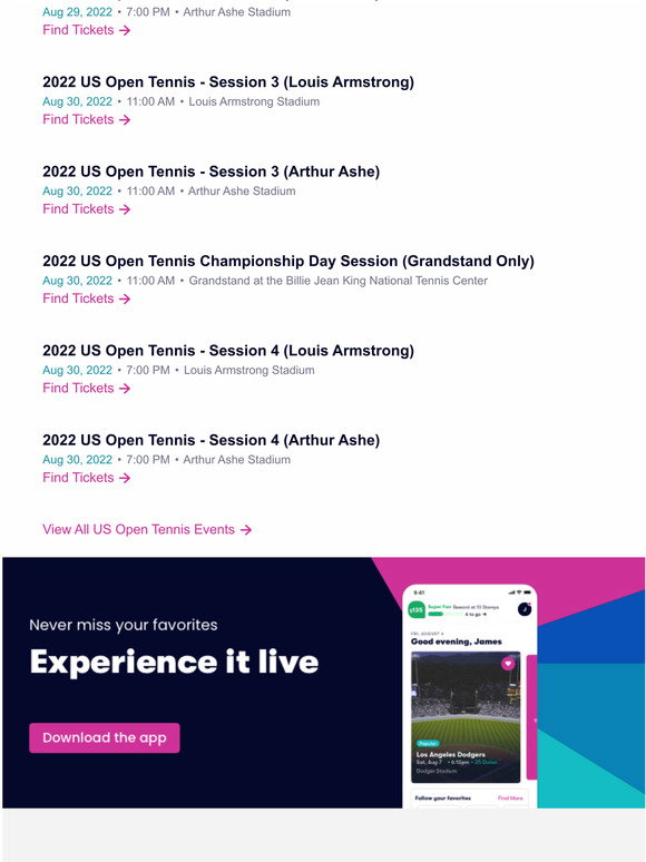 Vivid Seats: US Open Tennis Is Back Tickets Available Now | Milled