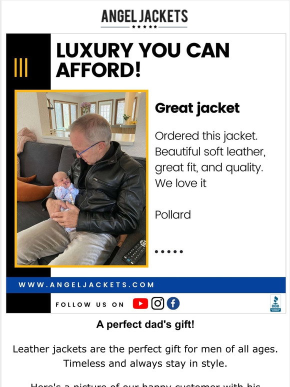 Angel Jackets: Leather jacket is the perfect Father's day gift | Milled
