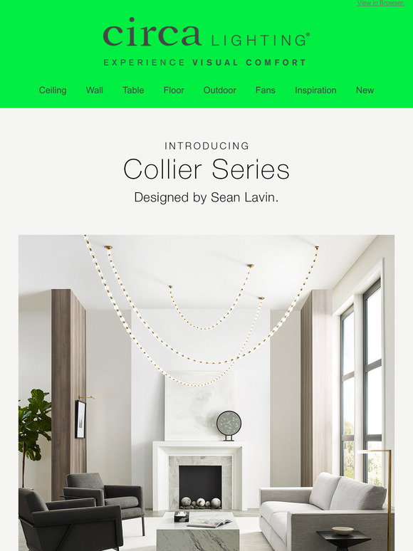 Circa Lighting: NEW collier series by sean lavin | Milled